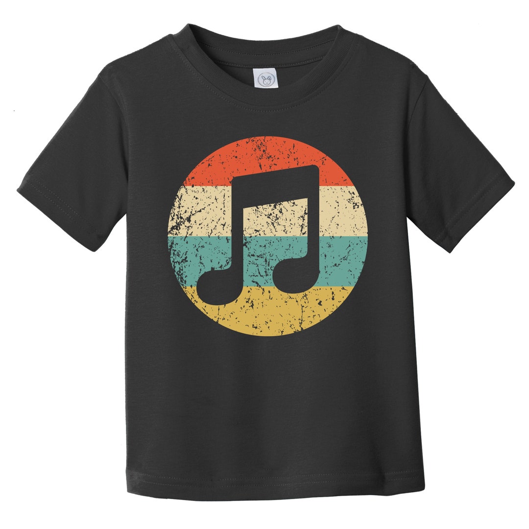 Toddler Musician Shirt - Retro Music Notes Icon Toddler T-shirt - Etsy