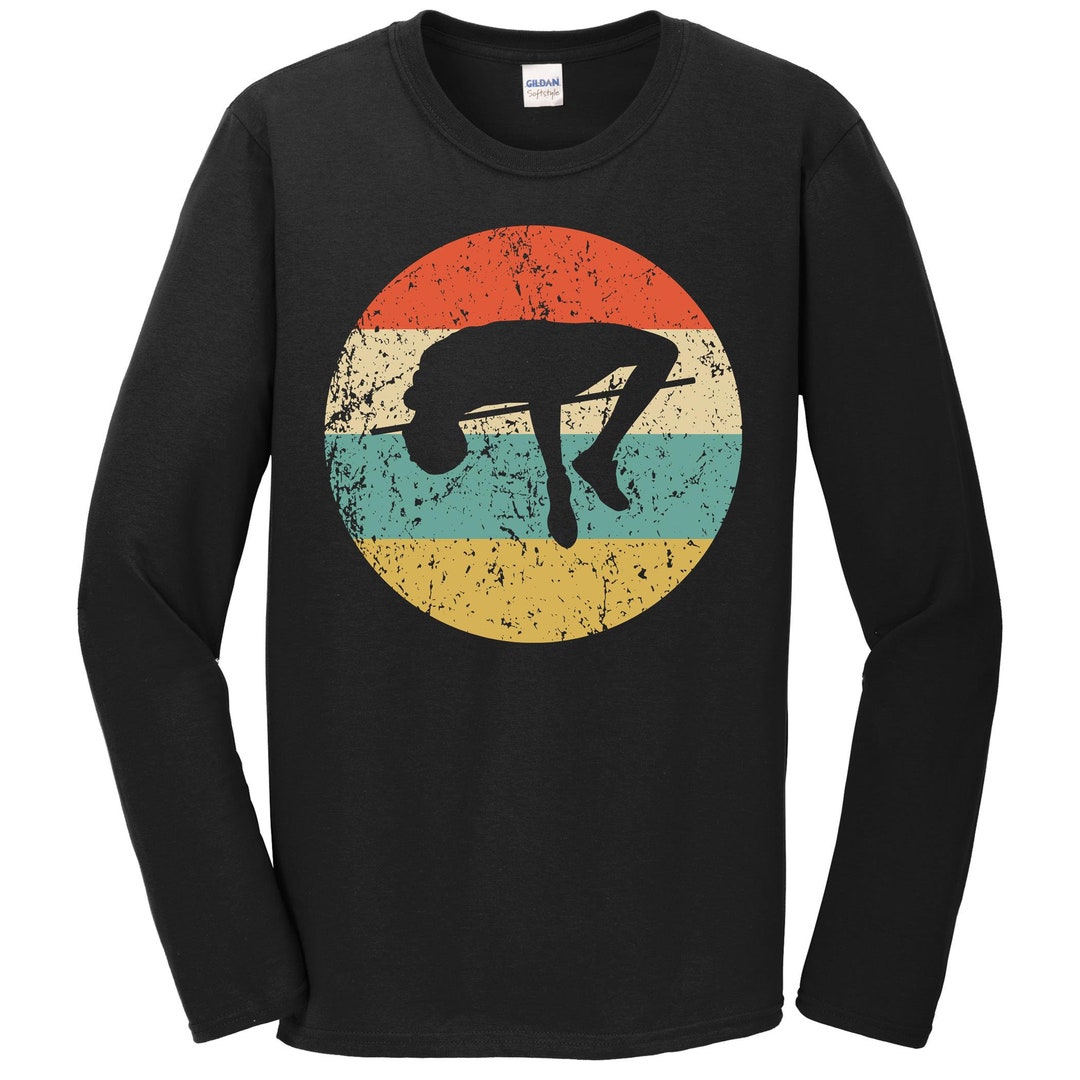 High Jump Shirt Vintage Retro Track and Field Long Sleeve T-shirt High ...
