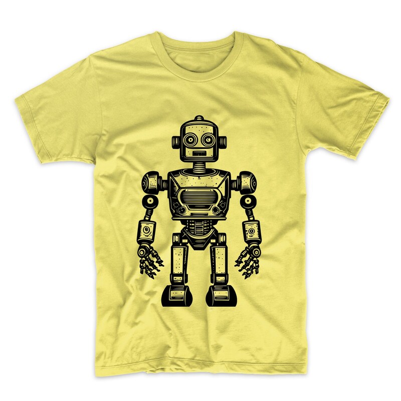 Robot Shirt - Etsy