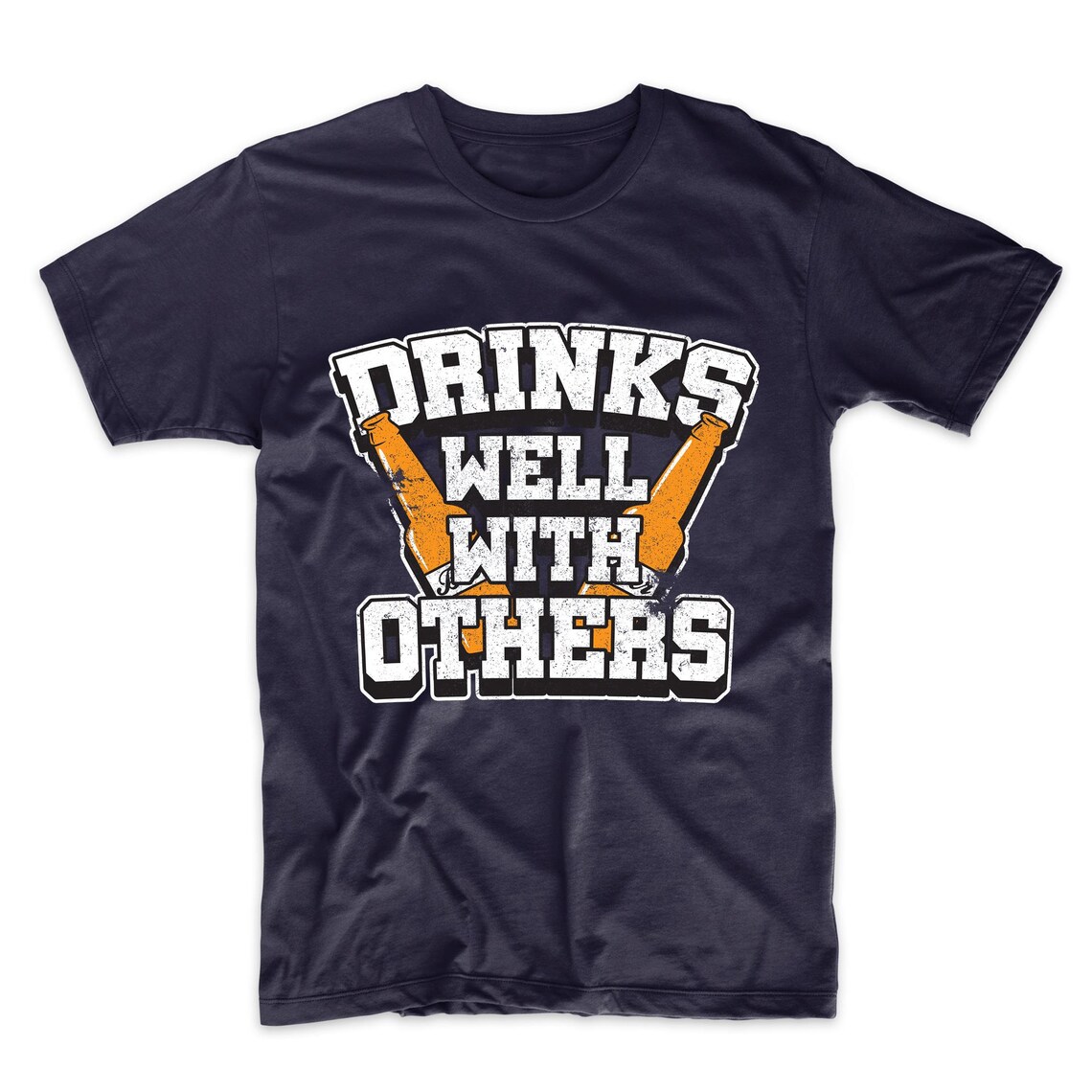 Funny Drinking Shirt for Men Drinks Well With Others Funny - Etsy