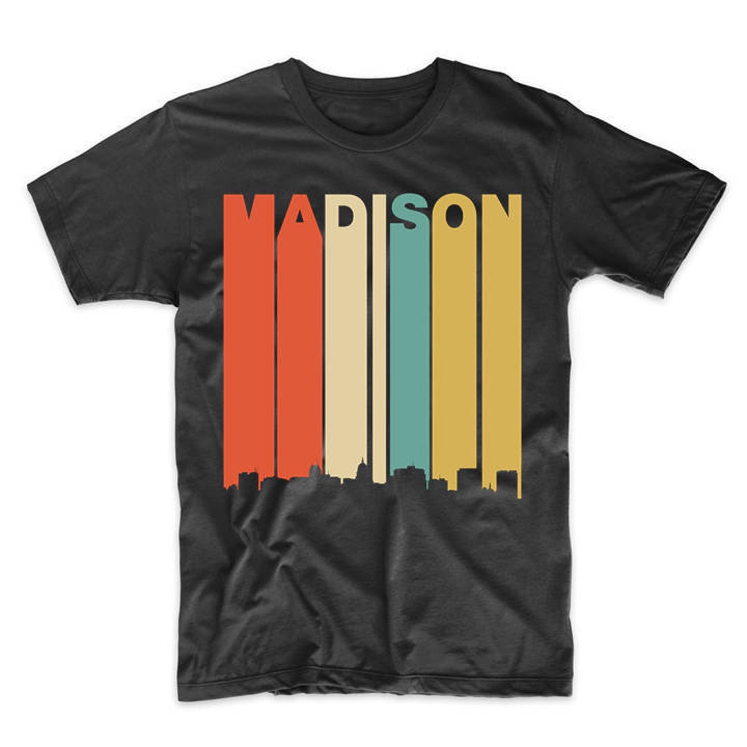 Madison Shirt - Vintage Retro 1970's Style Madison Wisconsin Downtown ...