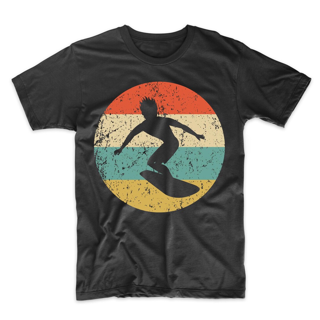Surfing Shirt Vintage Retro Surfer Men's T-shirt Surfing Icon Shirt - Etsy