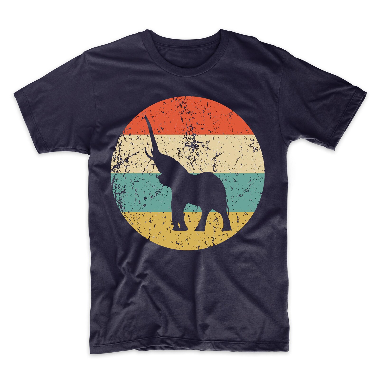 Men's Elephant Shirt Retro Animal T-shirt Elephant | Etsy