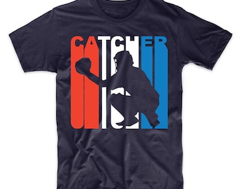 Baseball Catcher T Shirt - Etsy