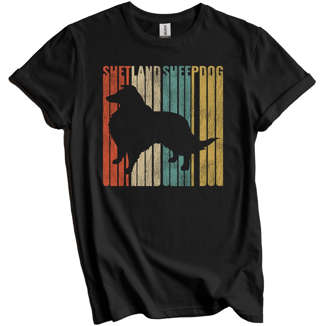 Shetland Sheepdog Shirt Retro Sheltie T-shirt Gift for Shetland ...