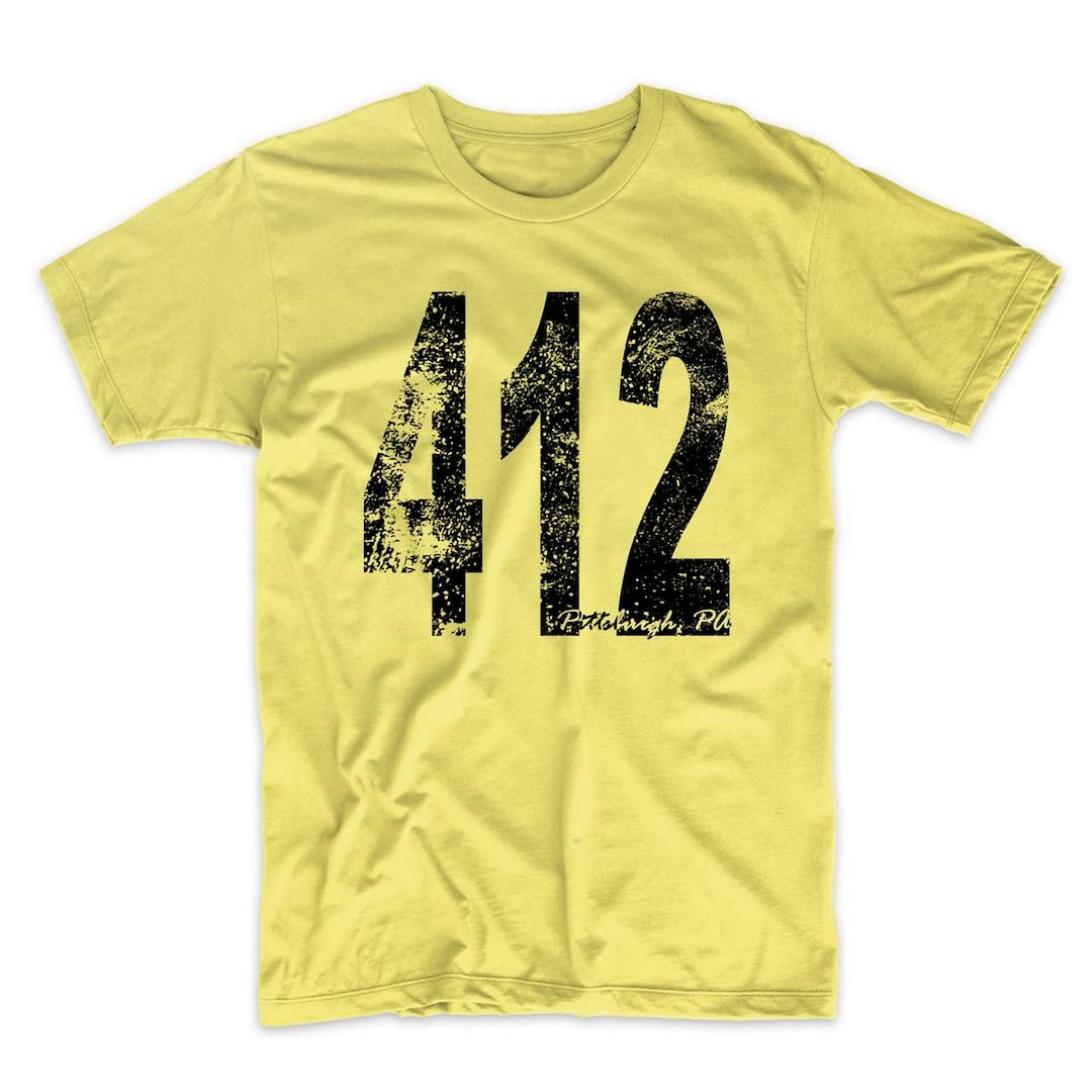 Retro Pittsburgh Shirt - Area Code 412 Pittsburgh Pennsylvania T-shirt ...