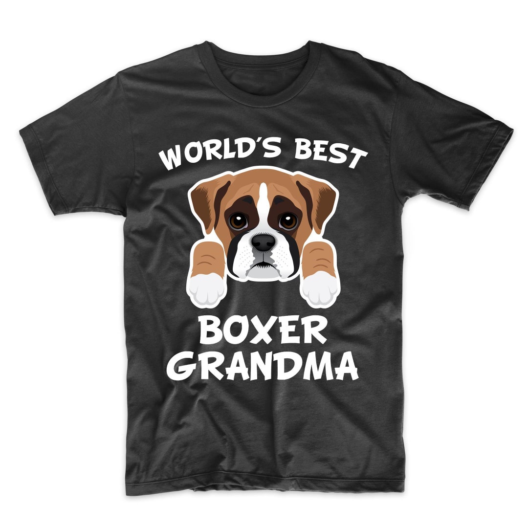Boxer Grandma Shirt World's Best Boxer Grandma Dog Granddog T-shirt - Etsy