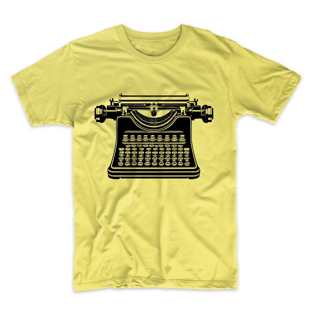 Retro Style Typewriter Shirt - Gift for Writer and Authors - Simple ...