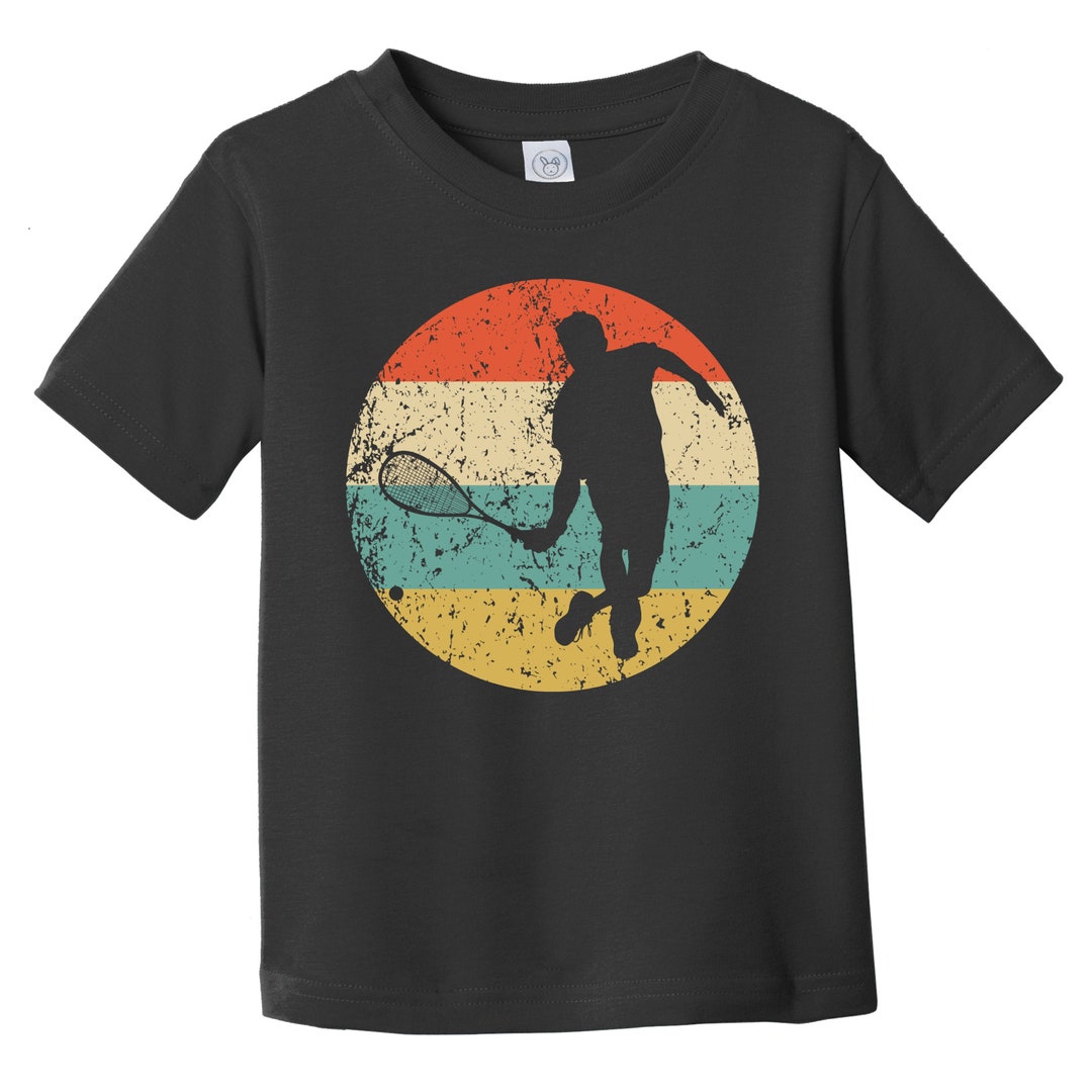 Toddler Squash Shirt - Retro Squash Player Icon Toddler T-shirt - Etsy