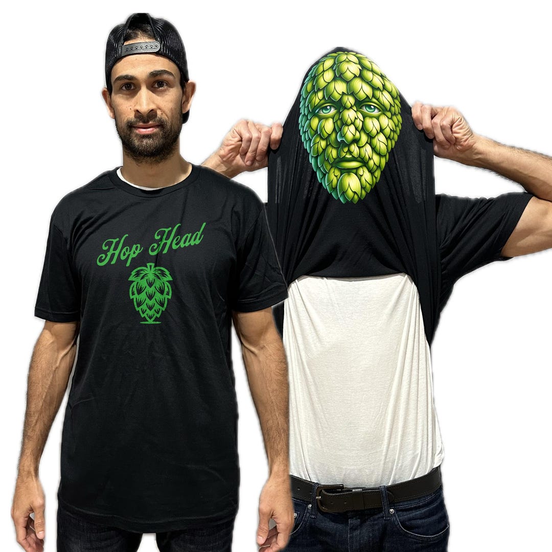Hop Head Craft Beer Flip Shirt - Funny Hops T-shirt Flip Tee Gift for ...