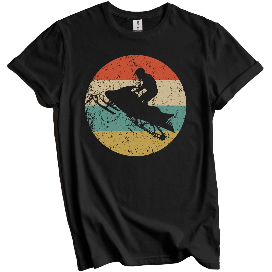 Snowmobiler Shirt - Snowmobile Gift - Retro Snowmobiling T-shirt ...