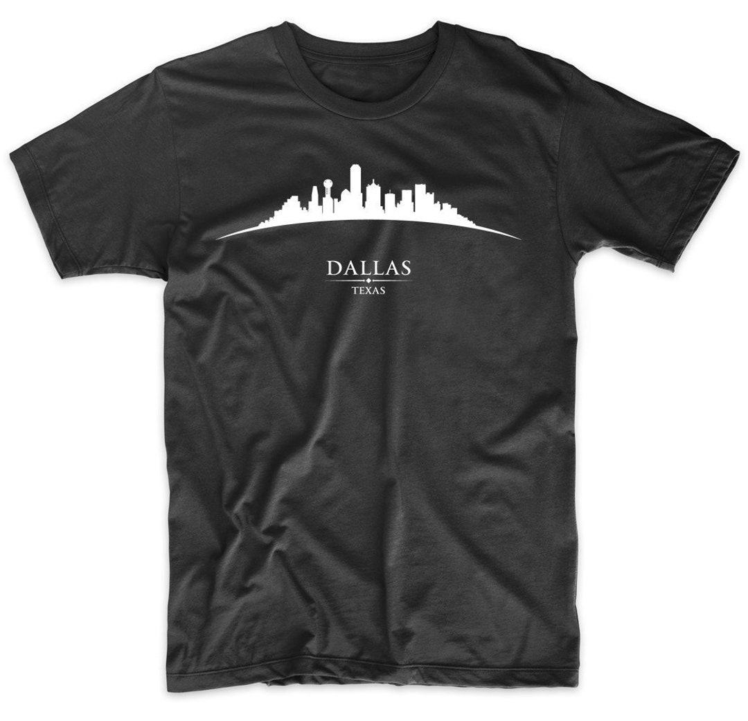 Dallas Texas Cityscape Downtown Skyline T-shirt - Men's Dallas TX Shirt ...