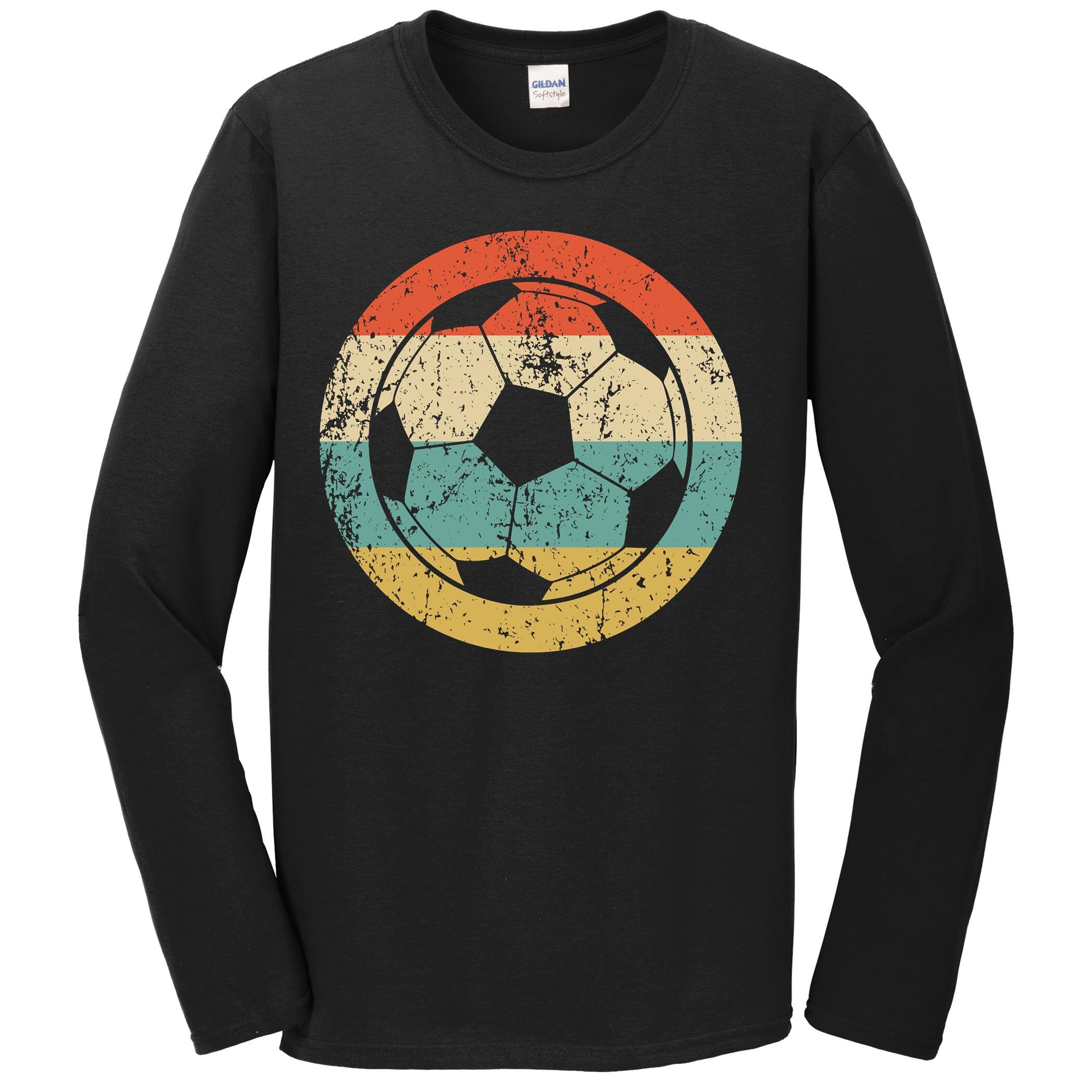 Men's Soccer Shirt Retro Soccer Ball Icon Long Sleeve | Etsy