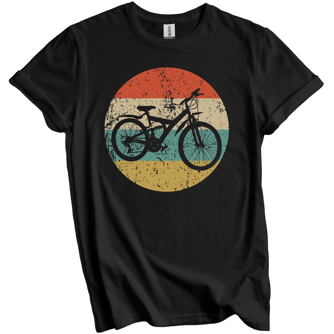 Mountain Biking Shirt - Mountain Biker Gift - Retro Mountain Bike Icon ...