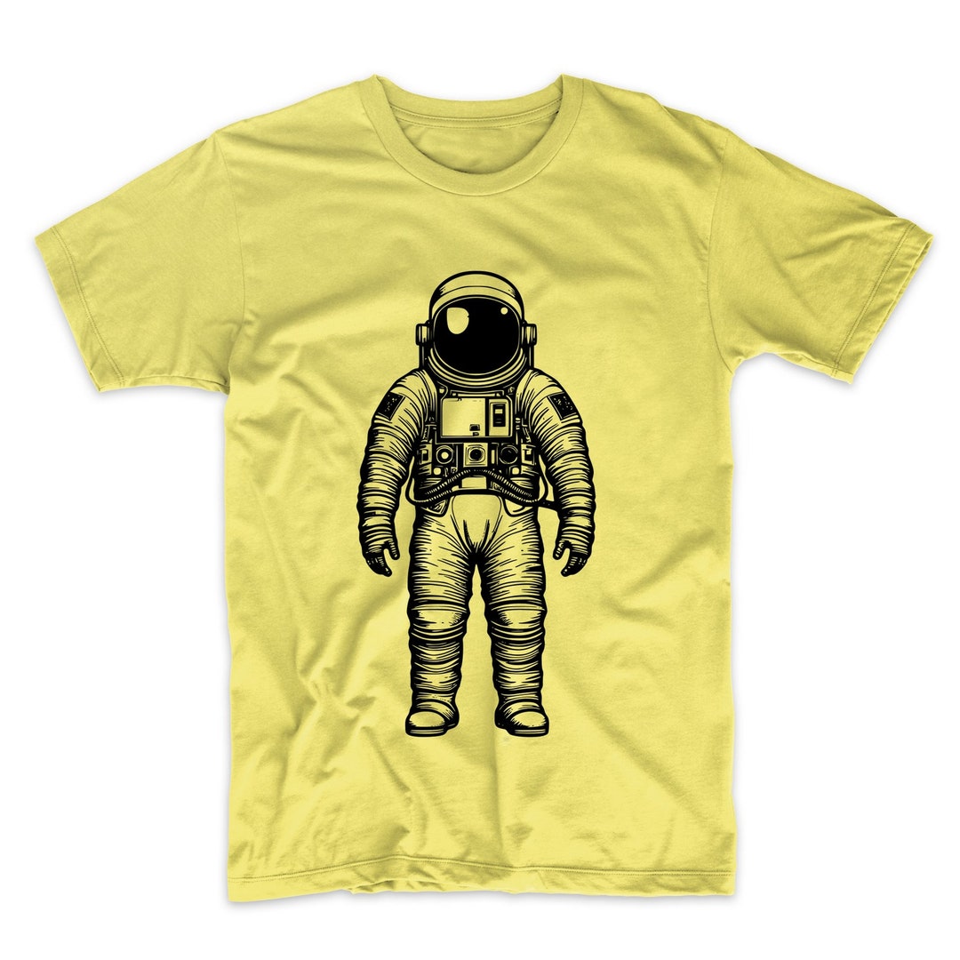 Retro Spaceman Astronaut T-shirt - Space Science Shirt - Simple ...