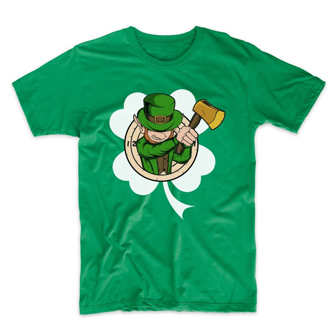 Ax Thrower Leprechaun St. Patrick's Day Ax Throwing T-shirt - Paddy's ...