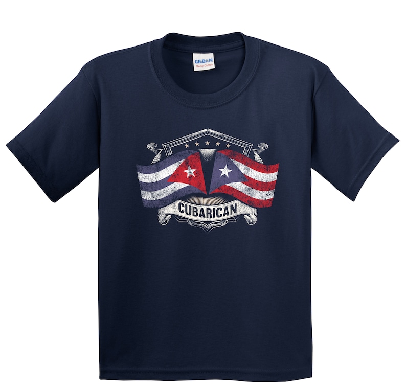 Cuba Puerto Rico Flags Cuban Puerto Rican Cubarican T-shirt - Etsy