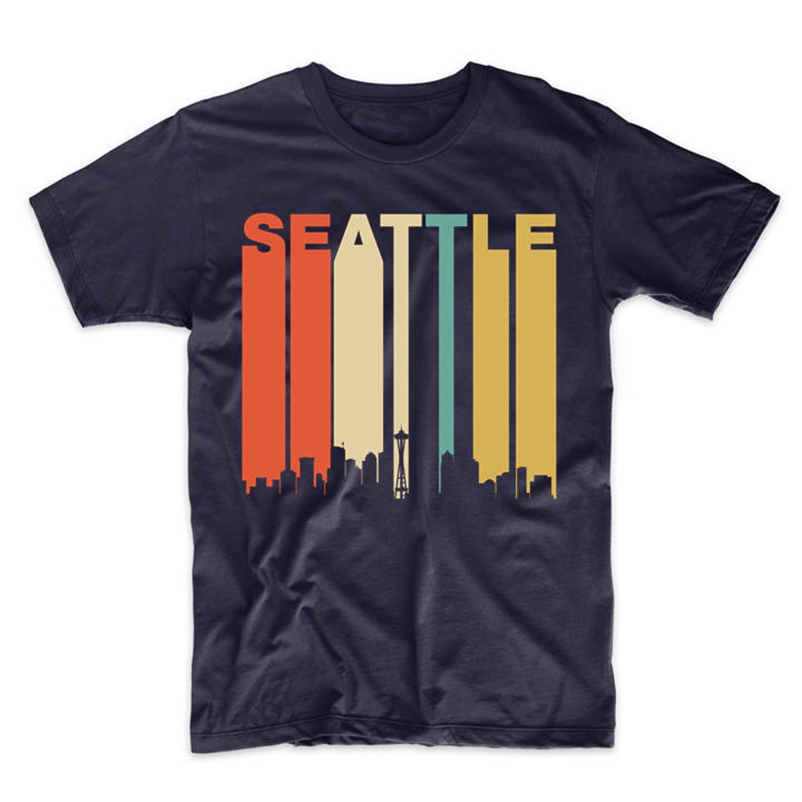 Seattle Shirt Retro 1970's Style Seattle Washington - Etsy
