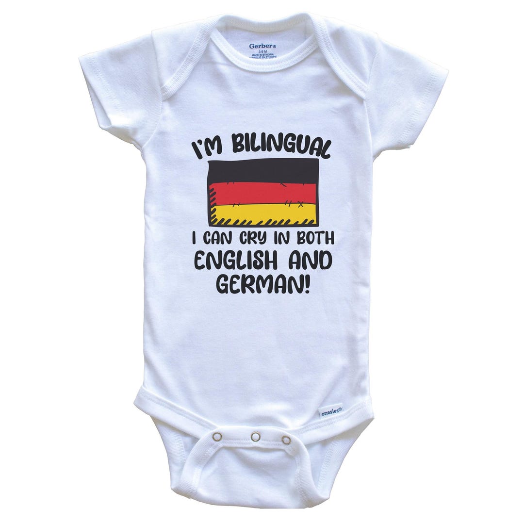 I'm Bilingual I Can Cry in Both English and German Funny German Flag ...