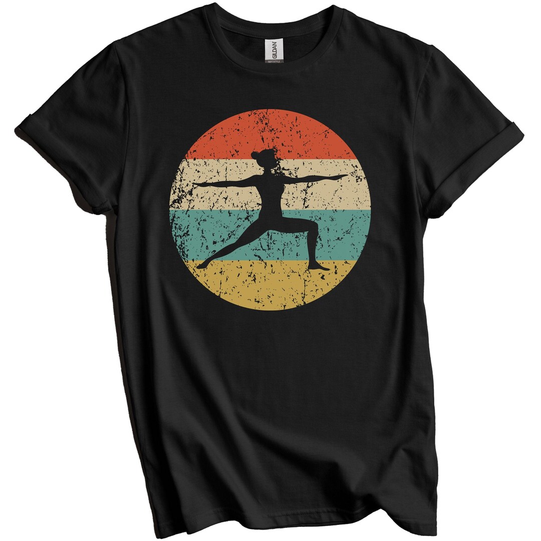 Yoga Shirt - Vintage Retro Yoga Pose T-shirt - Yoga Gift - Yoga Icon ...
