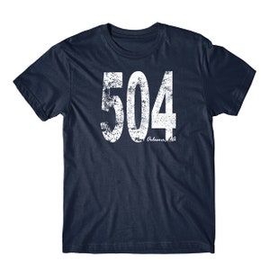 New Orleans Shirt - Vintage Style Retro New Orleans Area Code 504 T ...