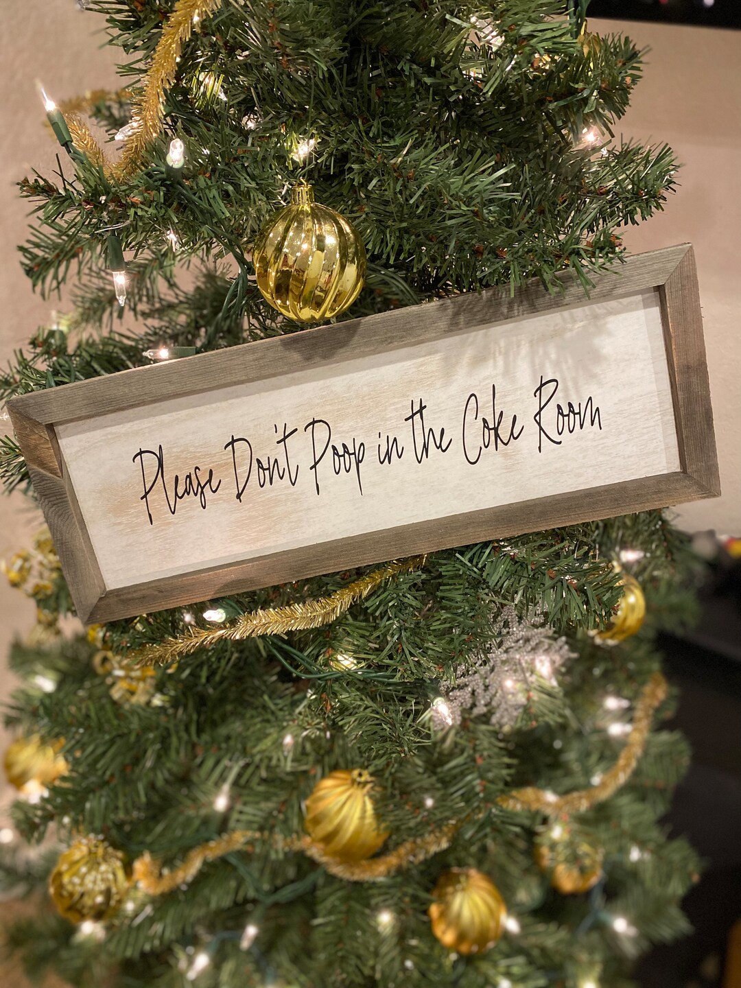 Elegantly Inappropriate Sign Please Dont Poop in the Coke Room. - Etsy