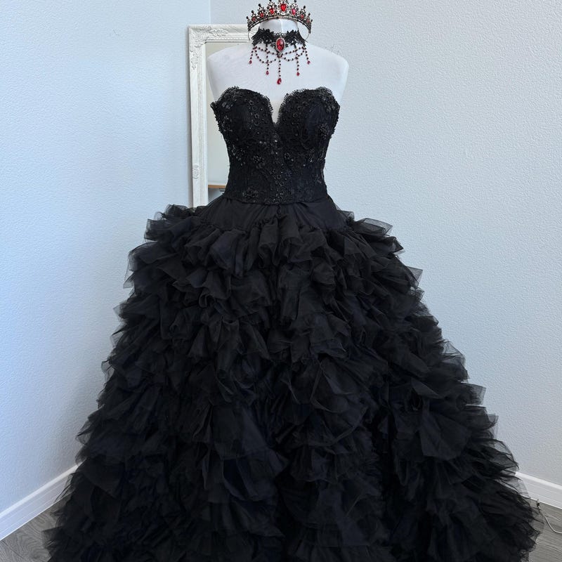 Gothic Puffy Dress - Etsy