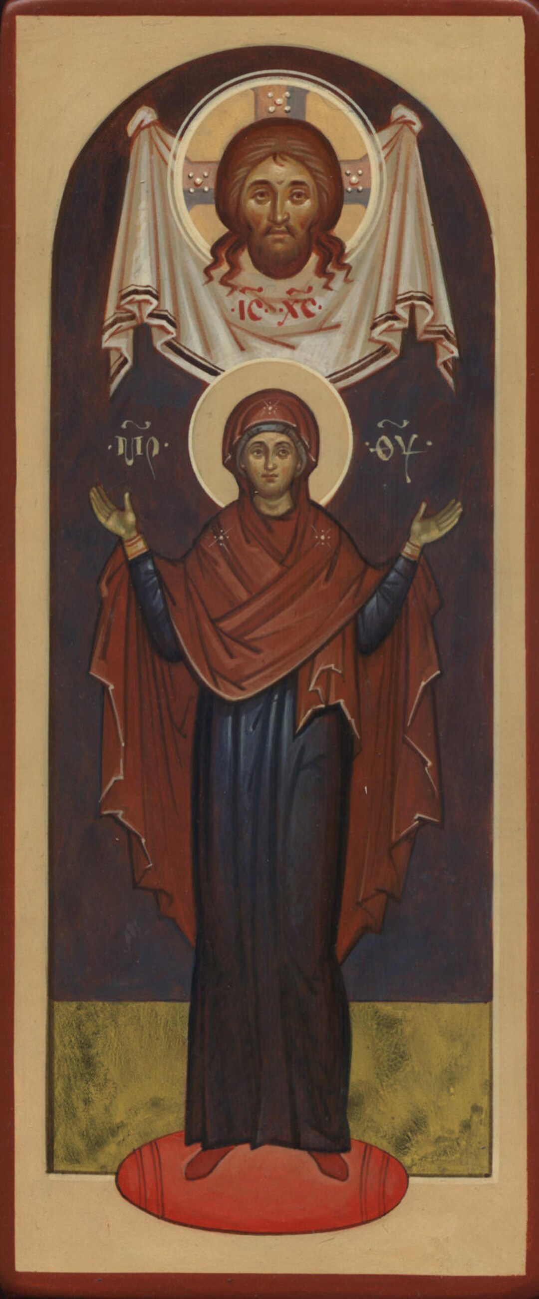 Orante Icon of the Mother of God - Etsy