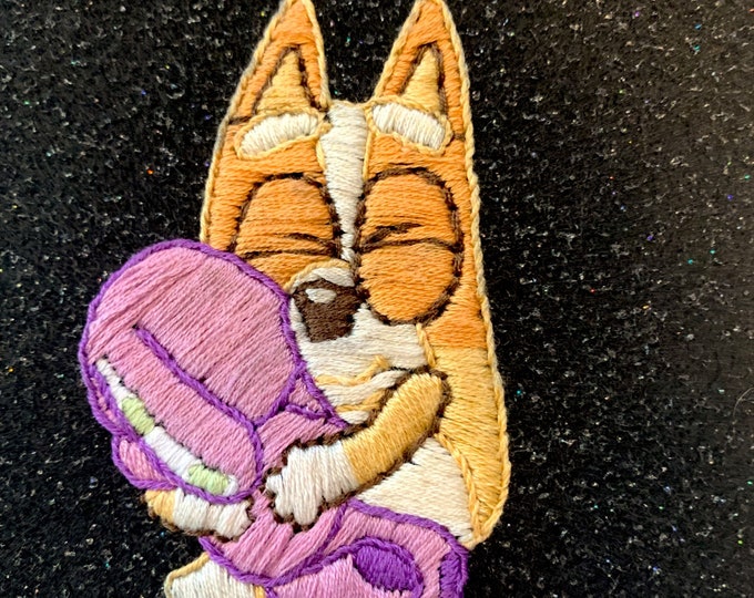 Bingo With Floppy Sleepytime Bluey Hand Embroidered Wall or - Etsy Hong ...