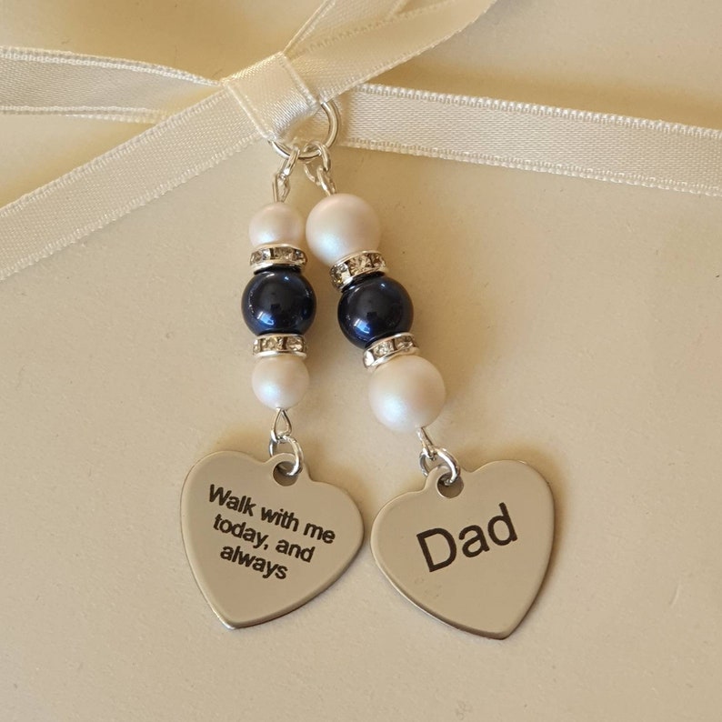 Wedding Bouquet Charm Bridal Charm Dad Charm Custom Charm - Etsy