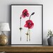 Red Poppy Watercolor Art Print Minimalist Floral Wall Decor for Spring ...
