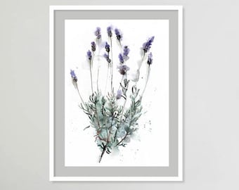 Lavender painting | Etsy