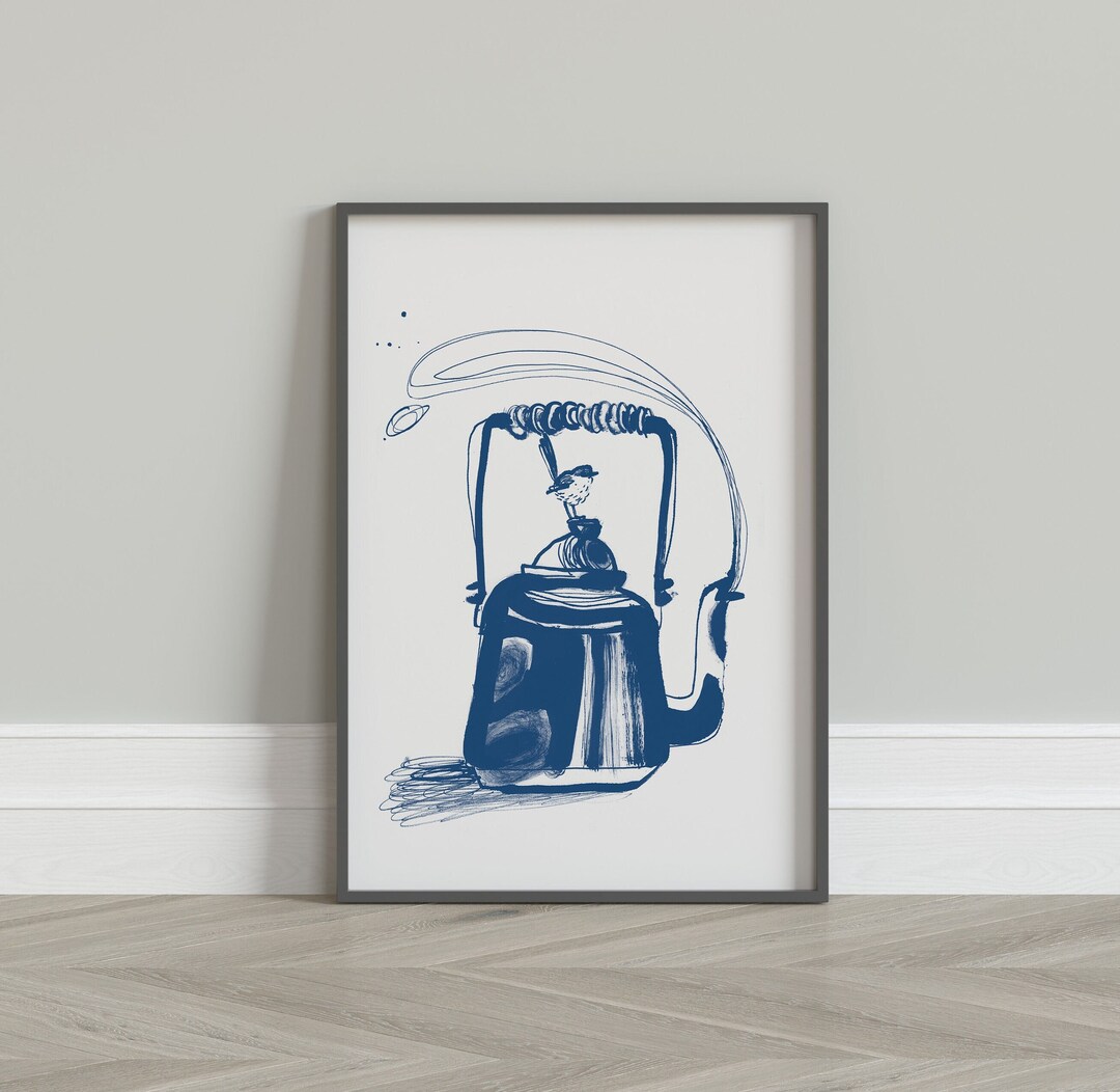 Teapot Poster for Stylish Teatime Chinoiserie Wall Decor - Etsy