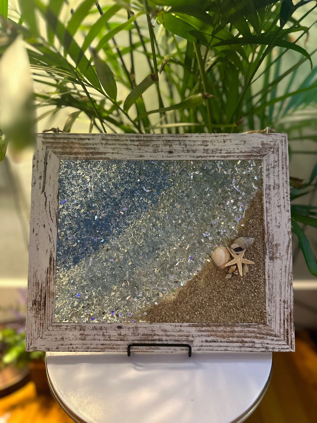 Ocean Art Crushed Glass Seascape 8x10 Frame - Etsy