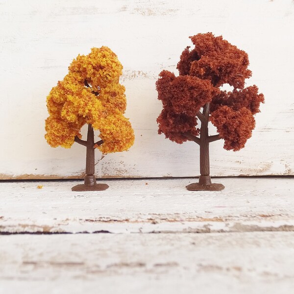 Miniature Fall Trees - Etsy