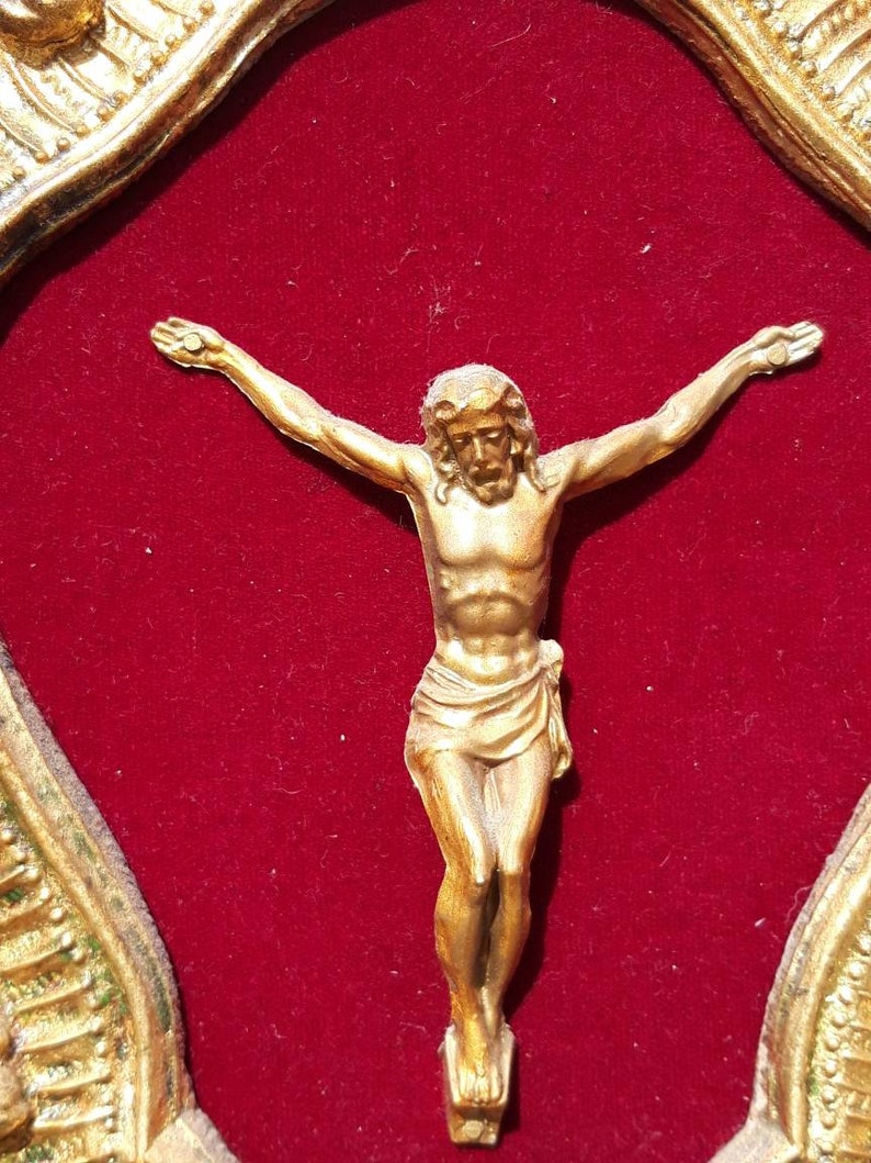 Vintage French Jesus on Crucifix Cross - Etsy