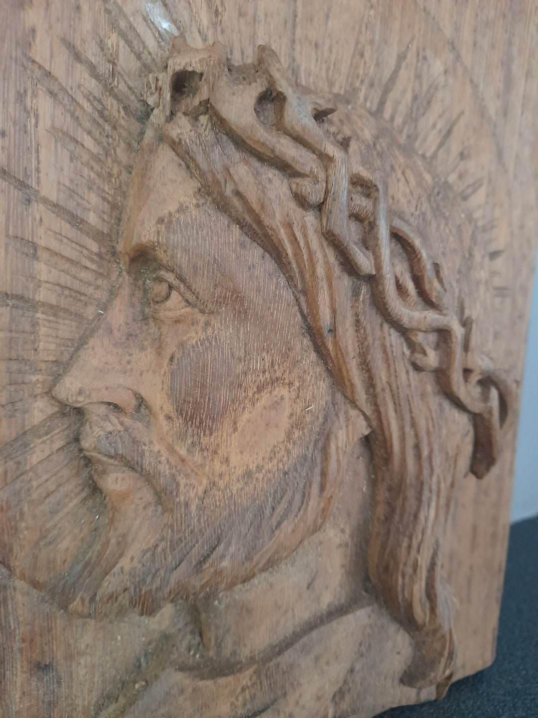 Jesus Wood Carving of Christ's Face Hand Carved - Etsy