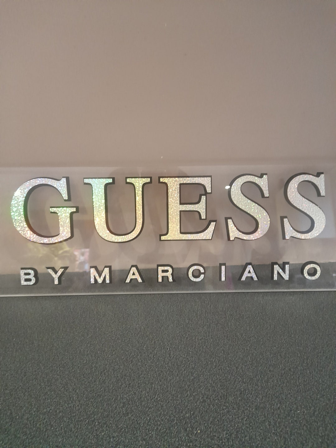 Guess Sign on Perspex - Etsy