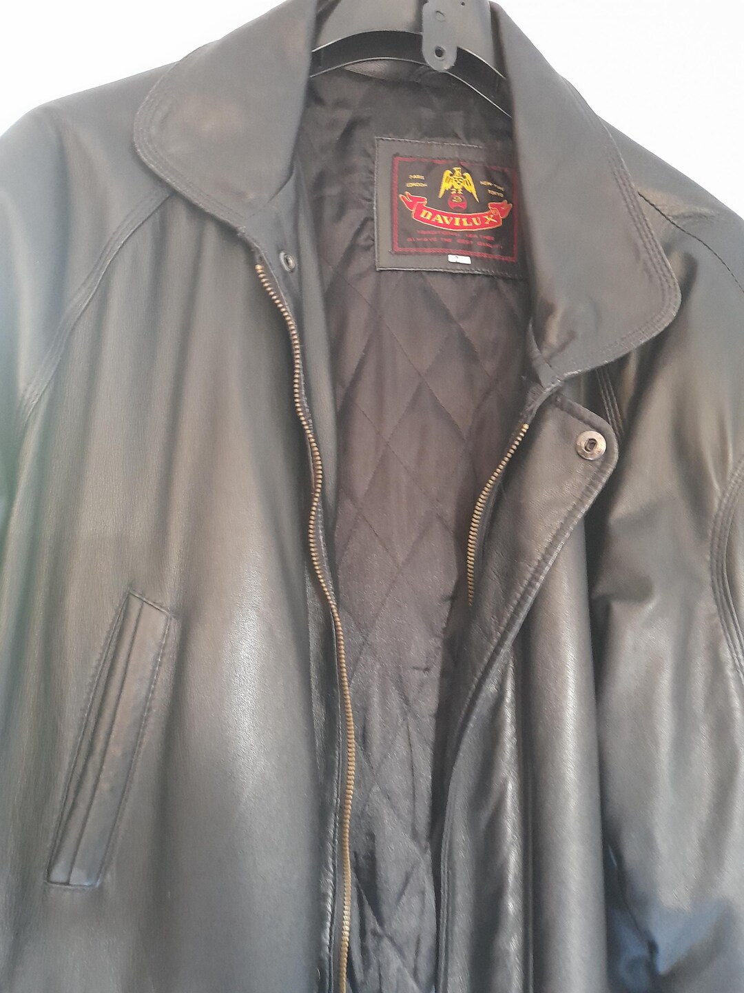 Mens Large Vintage Leather Jacket - Etsy