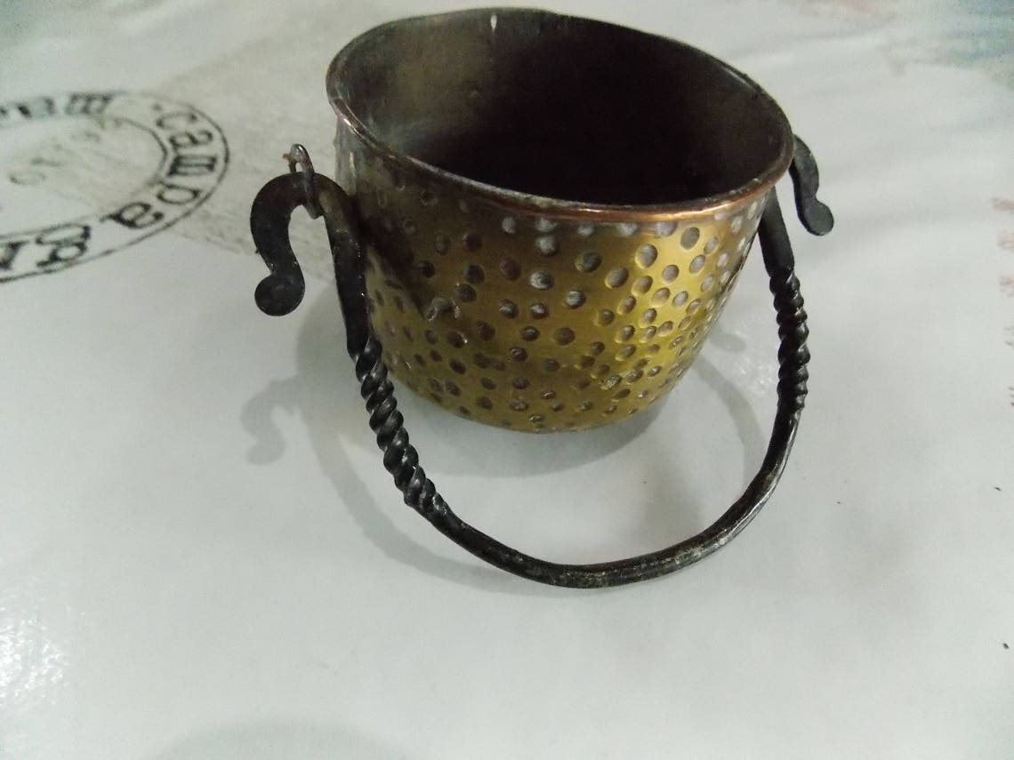 Vintage Brass Fairy Cauldron Mini Sized Ritual Cauldron - Etsy