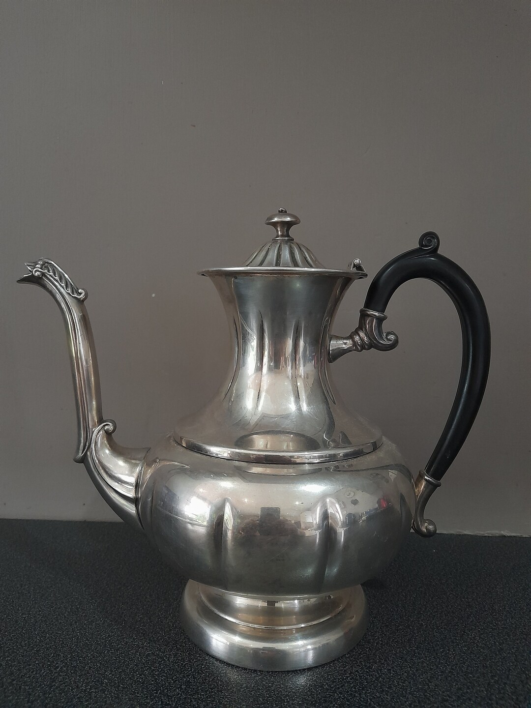 Large Coffee or Tea Pot Silver Plated Classic Design - Etsy