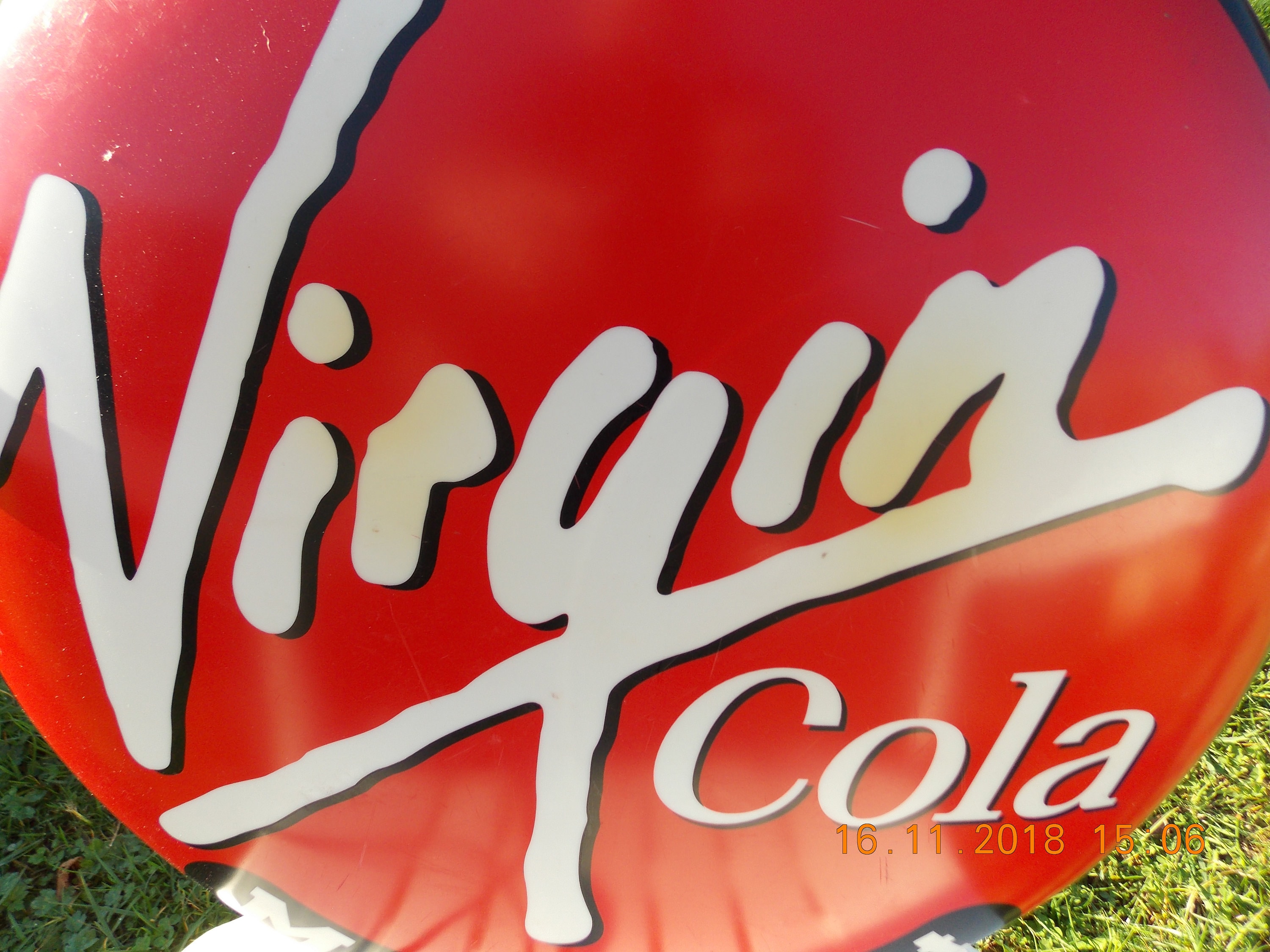 Vintage Virgin Cola iluminar publicidad signo Coke botón / | Etsy