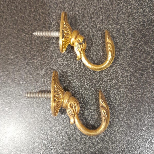 Brass Curtain Clips - Etsy UK