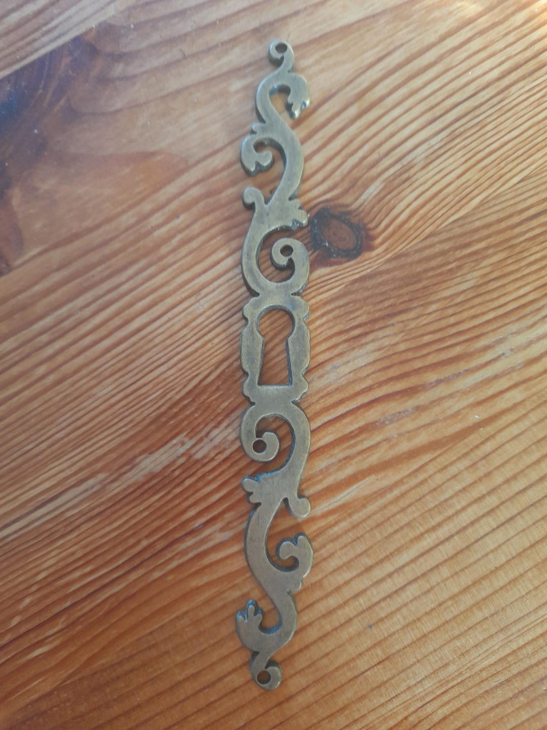 Vintage French Brass Furniture Key Lock Covers Escutcheon - Etsy