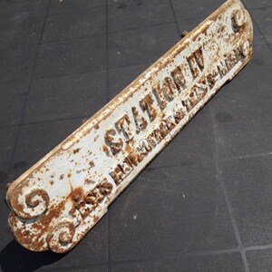 Antique French Iron Religious Sign - Etsy