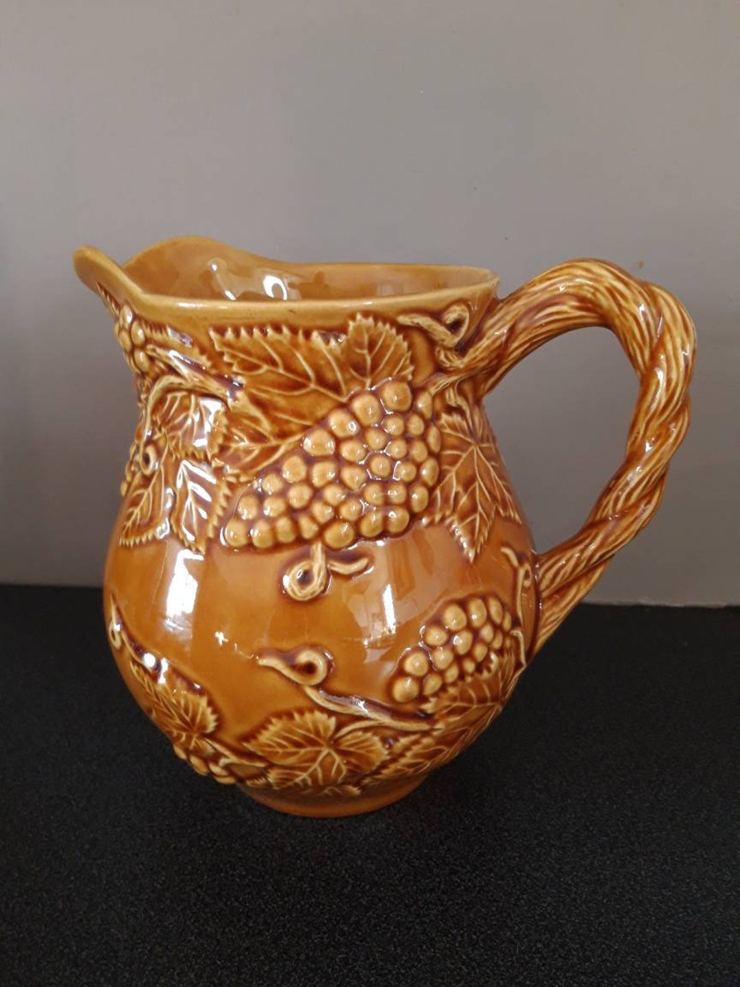 Large French Wine Jug Pitcher - Etsy