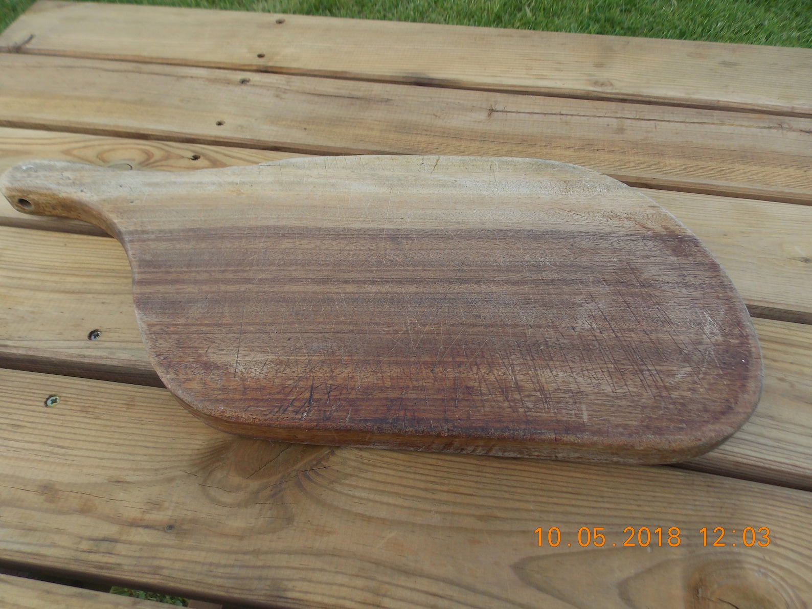 Vintage French Wooden Chopping Board , Meat Carving Cutting Board , T ...