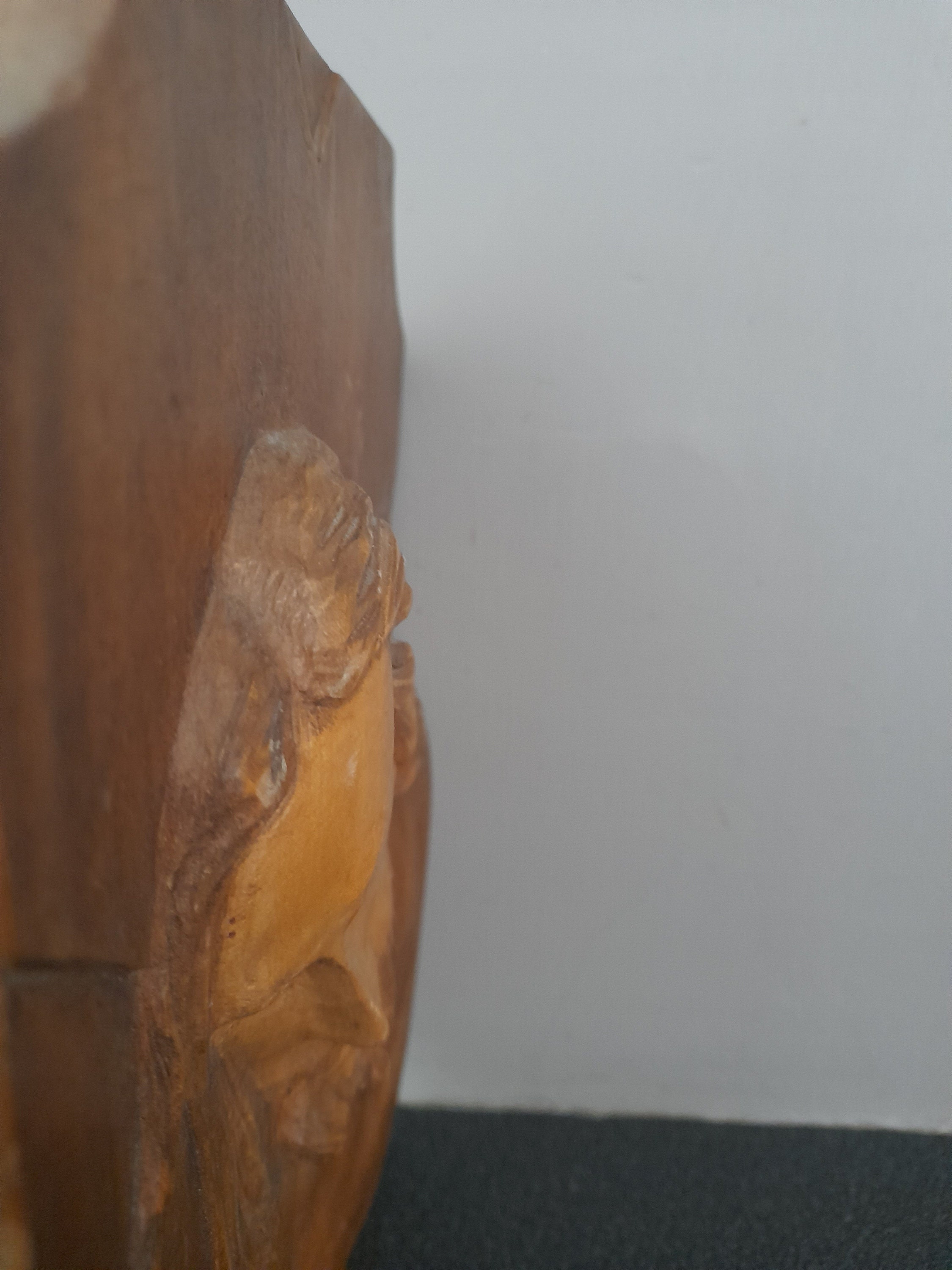 Jesus Wood Carving of Christ's Face Hand Carved - Etsy