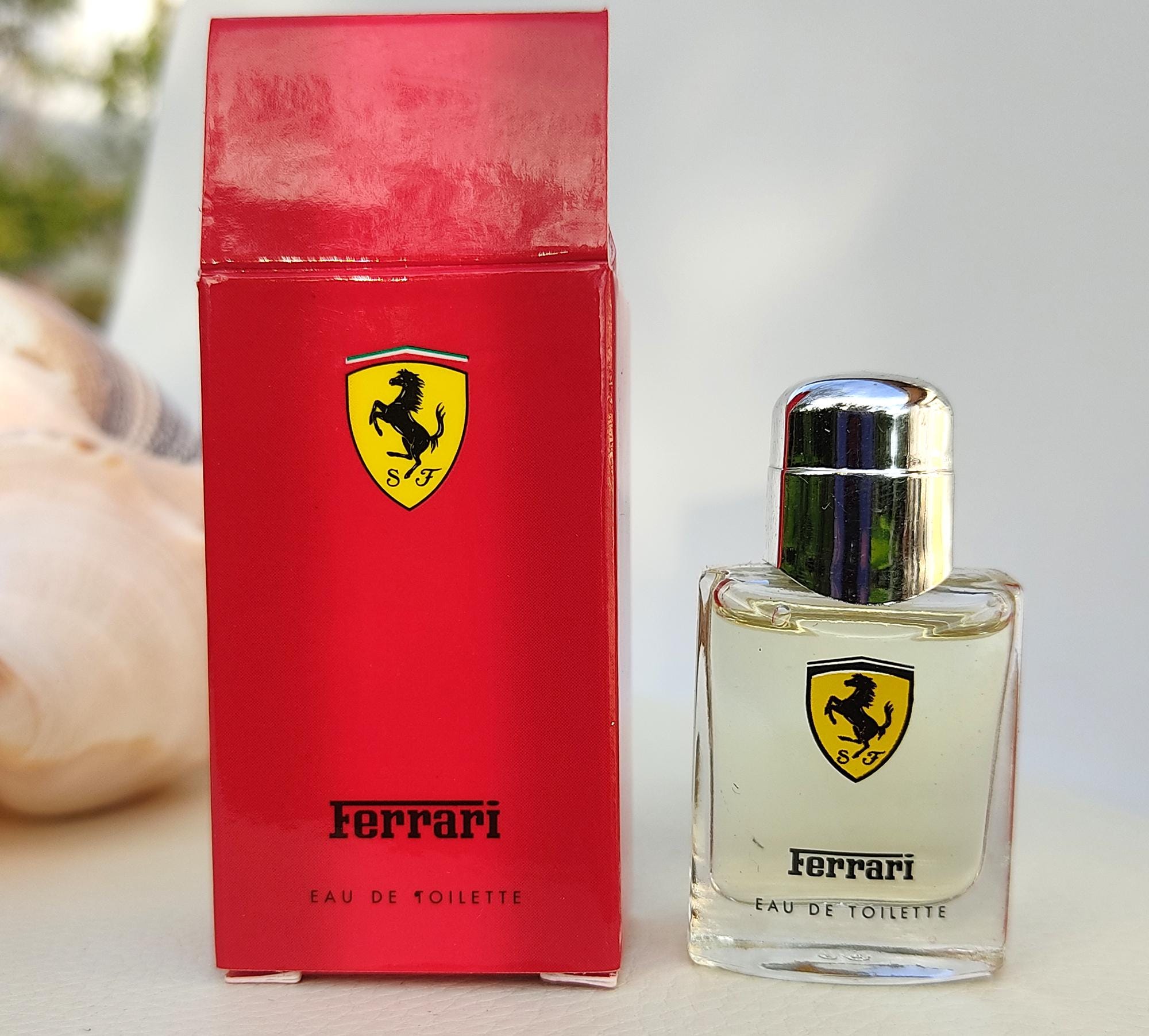 Ferrari Red 4ml Eau De Toilette Vintage Very Rare Miniature Discontinued Perfume Small Gift Idea for Men Etsy UK