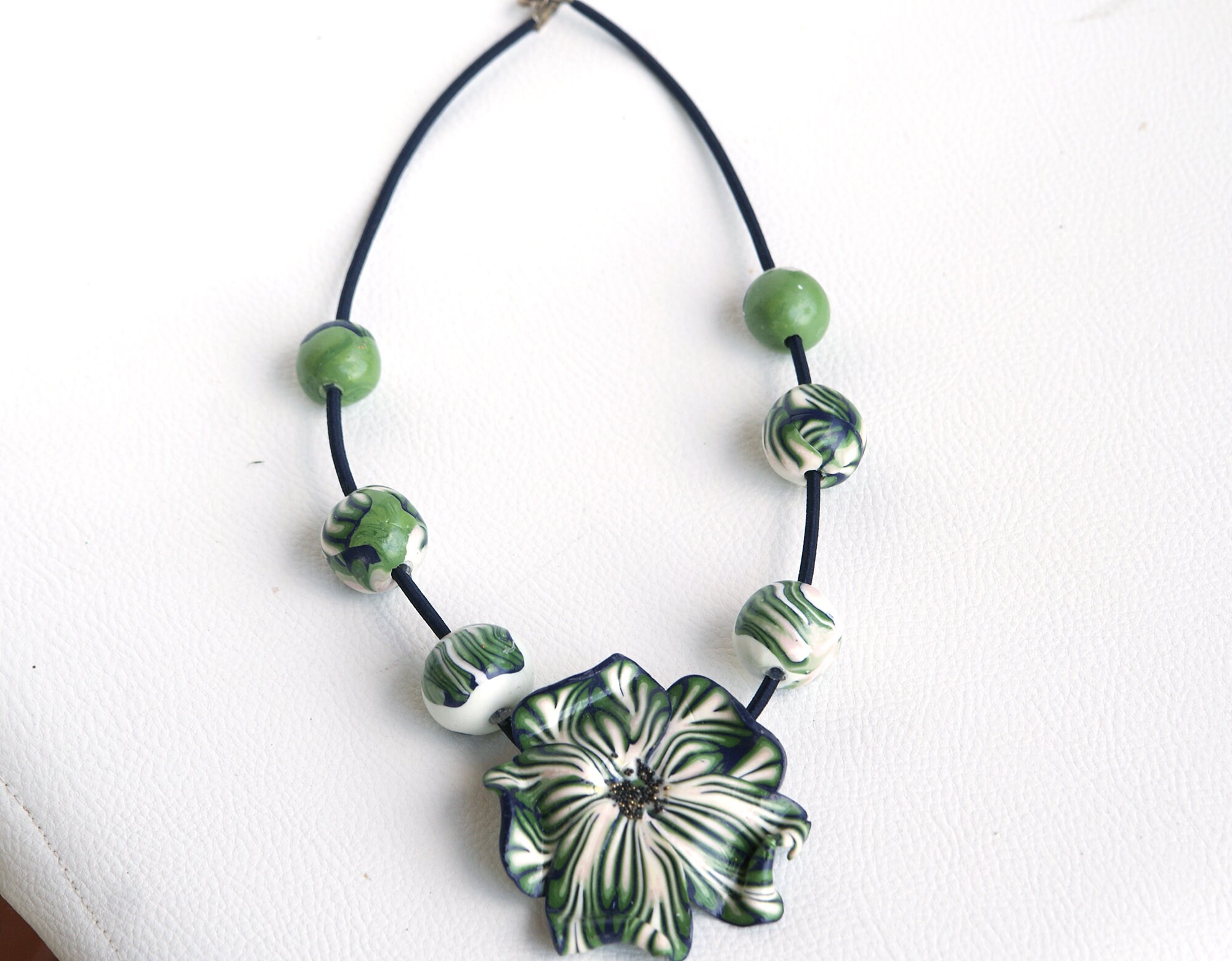 OOAK Necklace Polymer Clay Flower Necklace Spring Sweet Flower - Etsy